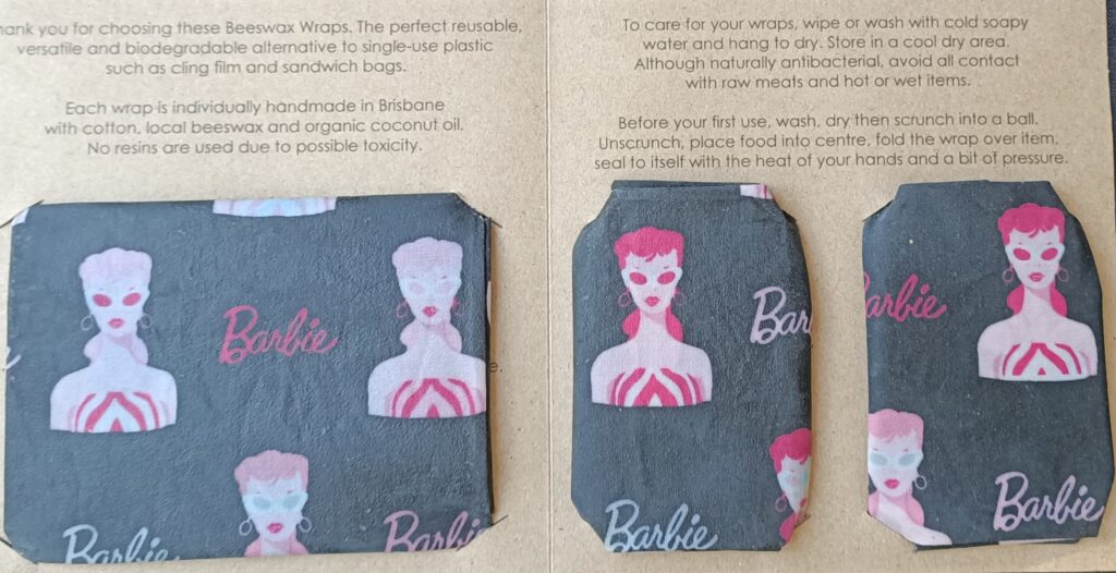 Reusable Lunch Wraps - Barbie | Frog In A Teacup